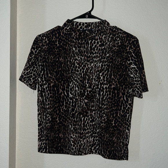 Zara | Tops | Zara Soft And Stretchy Top And Cheetah Print | Poshmark